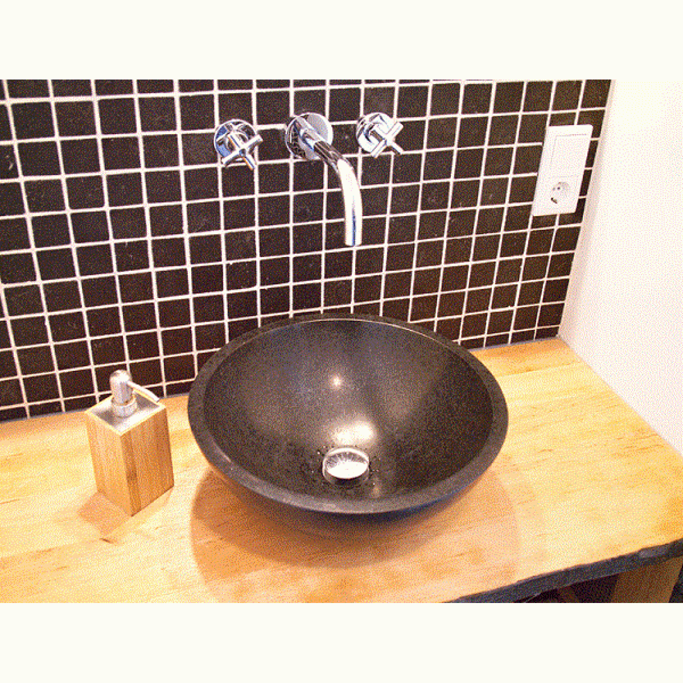 Waskom Venus Basalt (40cm) | SKnatuursteen.nl